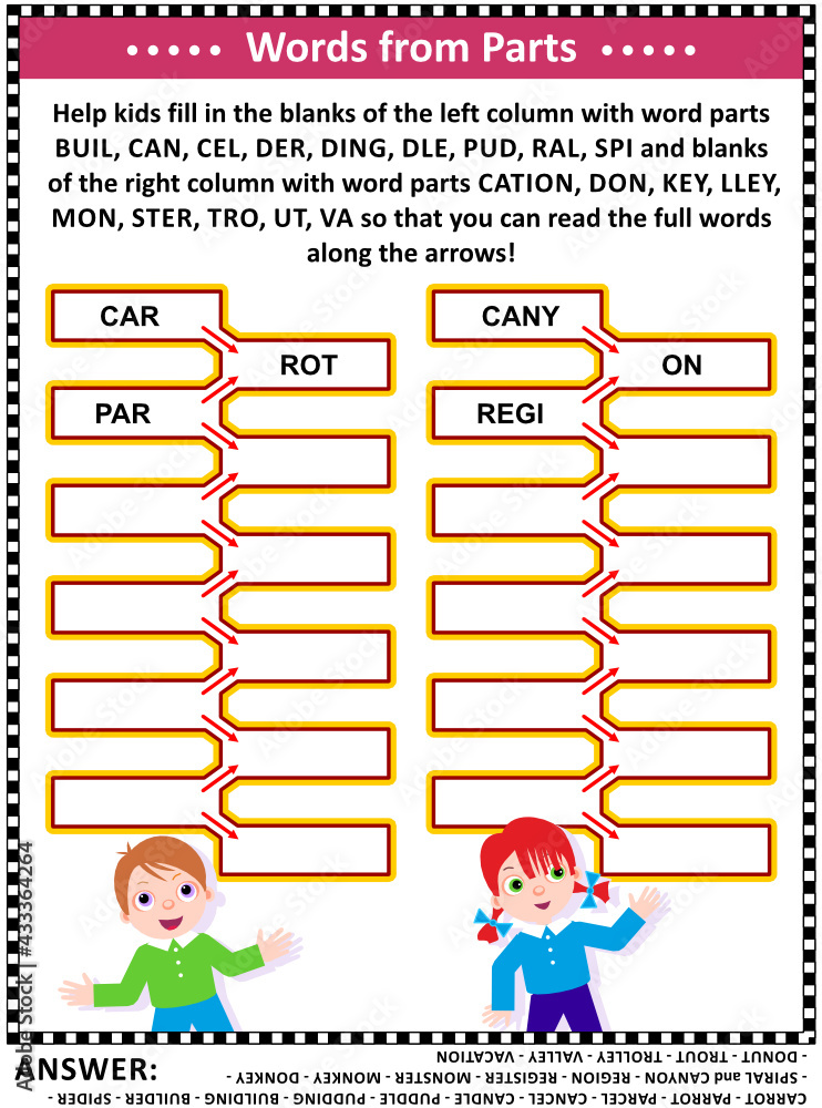 Word game (English language) for kids and adults - make words from the ...