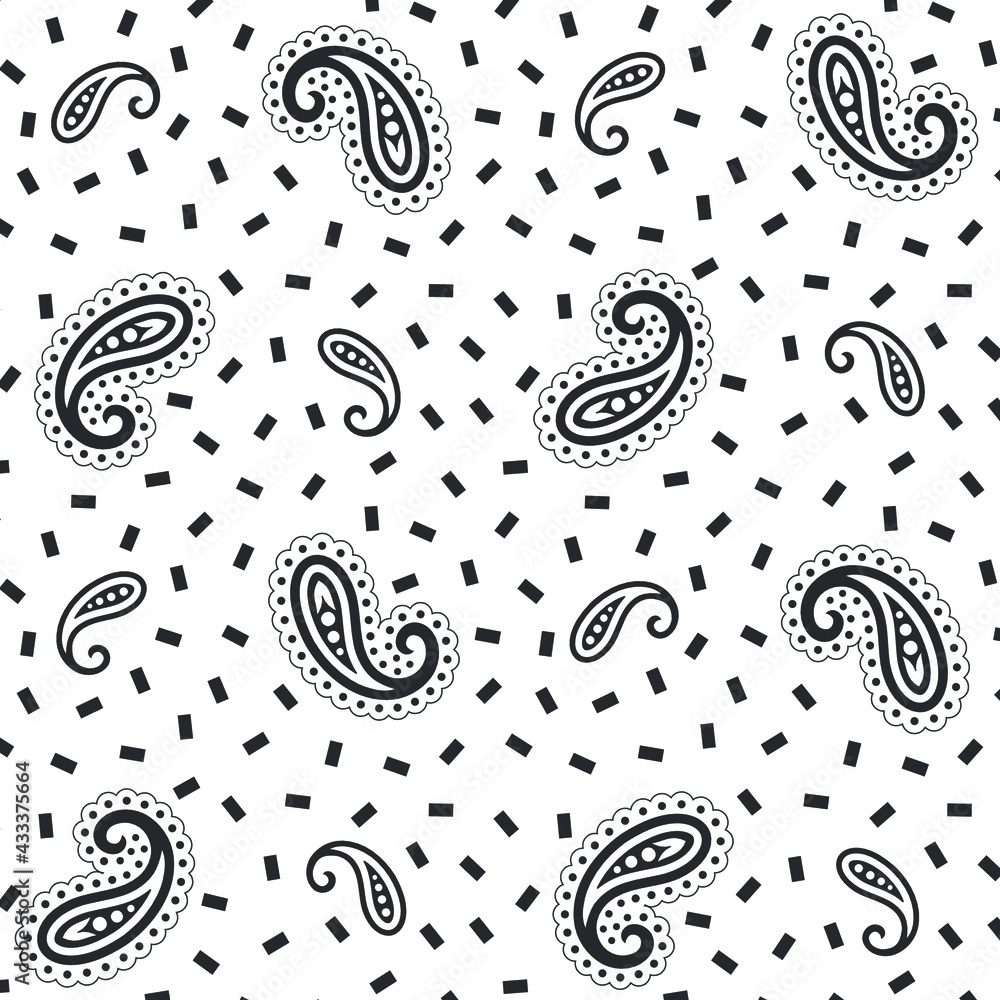 paisley pattern for textile print, texture, tile, texture, background ...