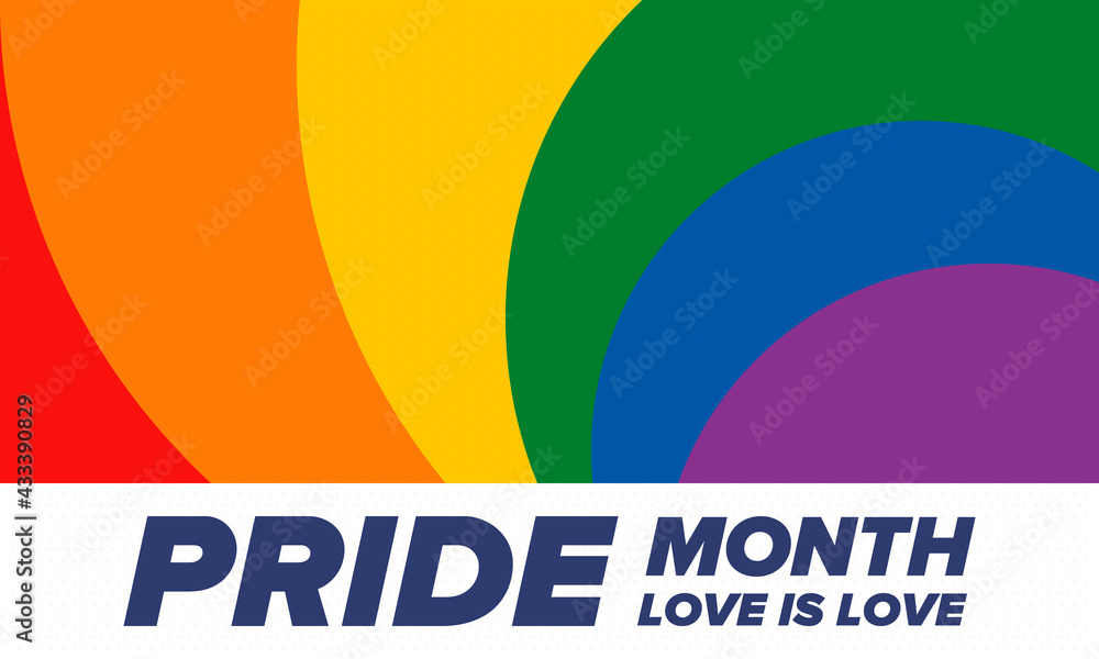 LGBTQIA Pride Month in June. Lesbian Gay Bisexual Transgender ...