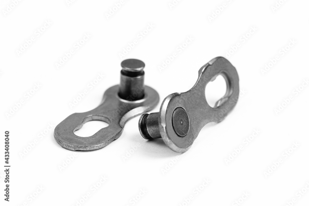 bicycle chain, macro chain connector or missing link for quick link ...