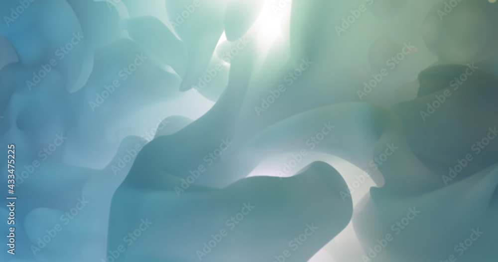 Abstract background with flowing and swirling forms on colorful ...