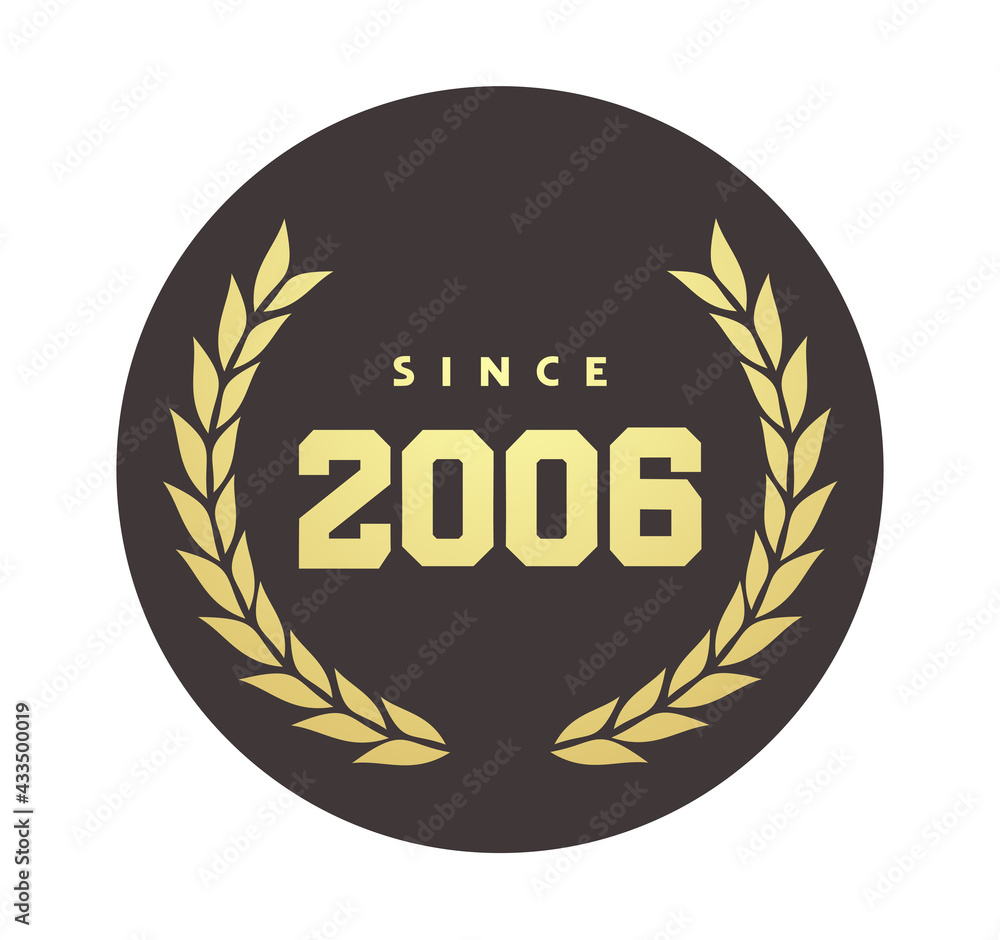 Since 2006 emblem Stock Vector | Adobe Stock