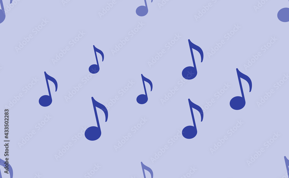 Blue Musical Notes Symbols