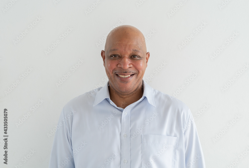 Portrait of happy smiling senior old elderly business Black African ...