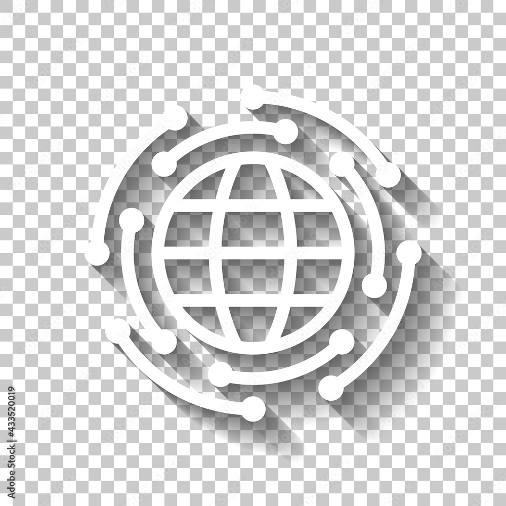 Digital technology, social network, global connect, simple business ...