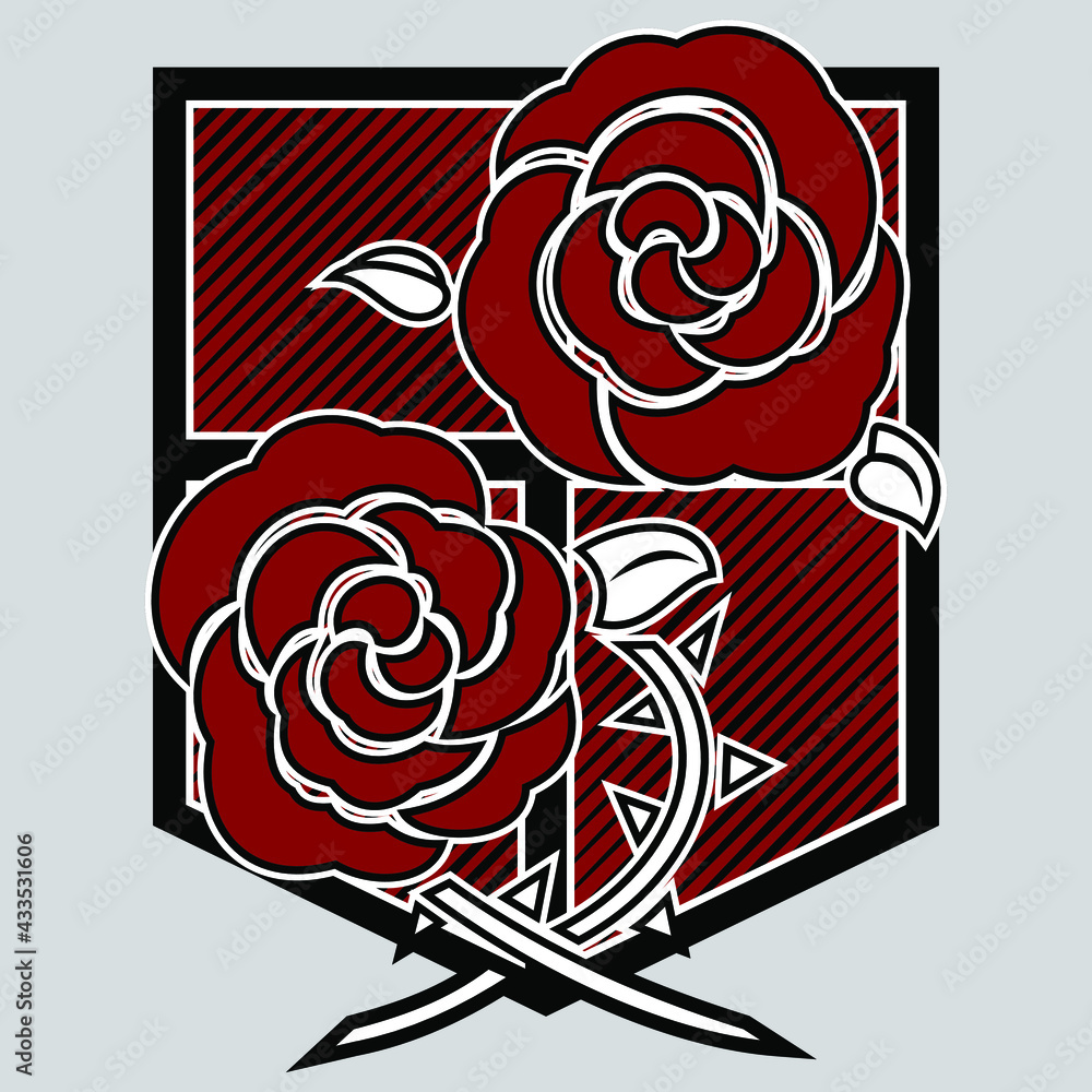 Attack On Titan Stationary Guard Logo