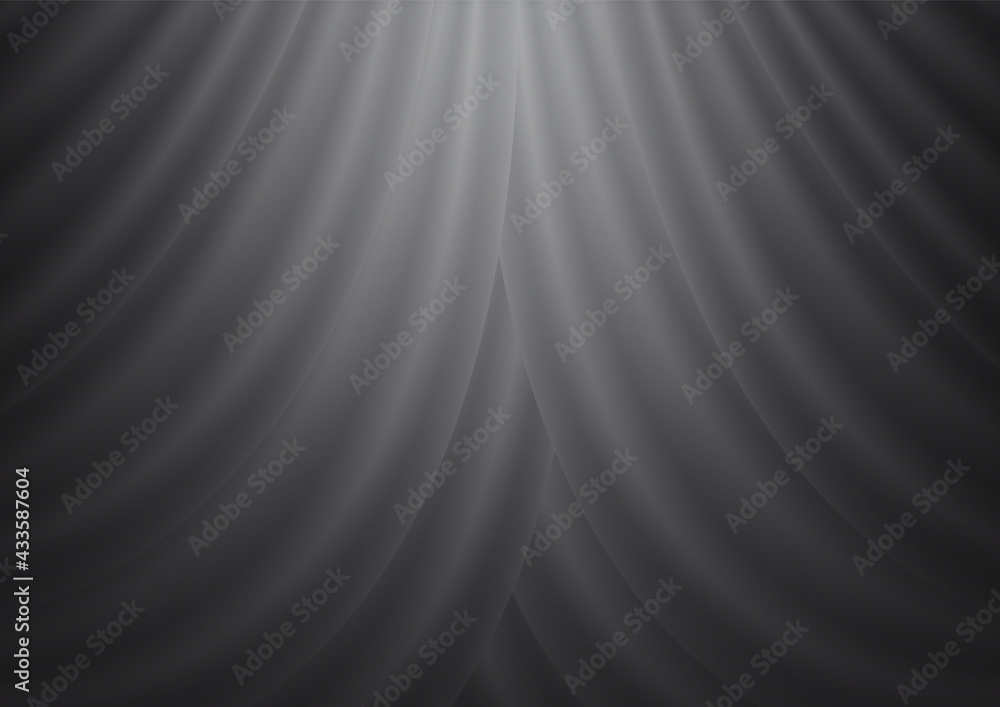 Black curtain wall with spotlight texture abstract background vector ...
