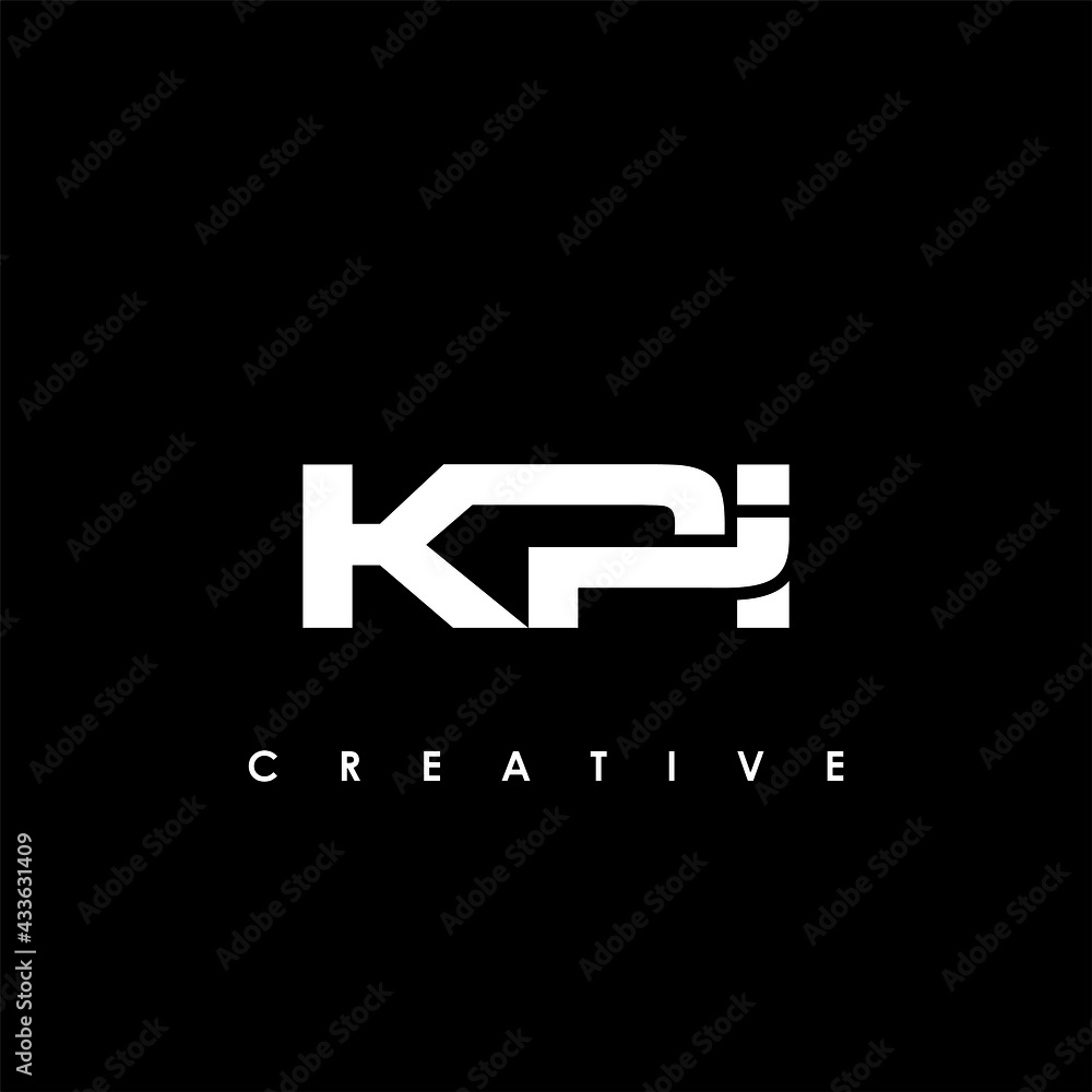KPI Letter Initial Logo Design Template Vector Illustration Stock ...