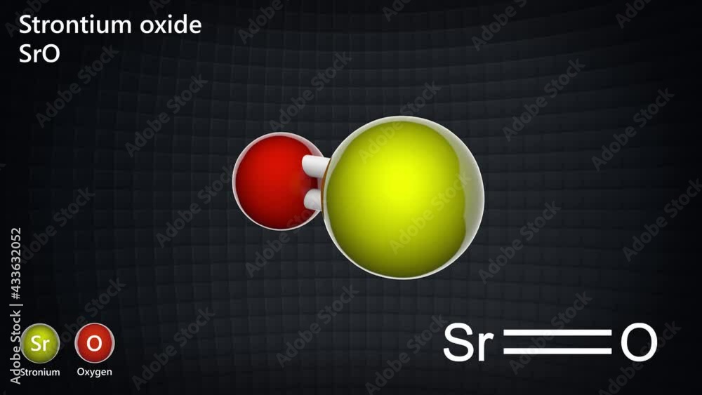 Strontium oxide or strontia, SrO or OSr, is formed when strontium ...