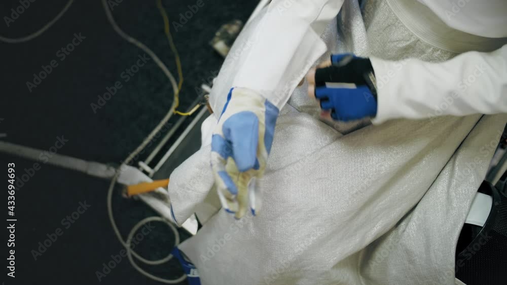 disabled athlete. fencing. close-up. athlete with reduced physical ...