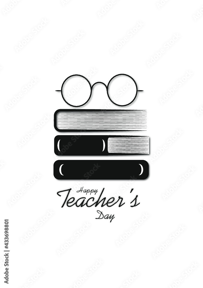 Feliz dia del maestro. Profesor. Educador. Logo. Dibujo. Icono. Stock ...