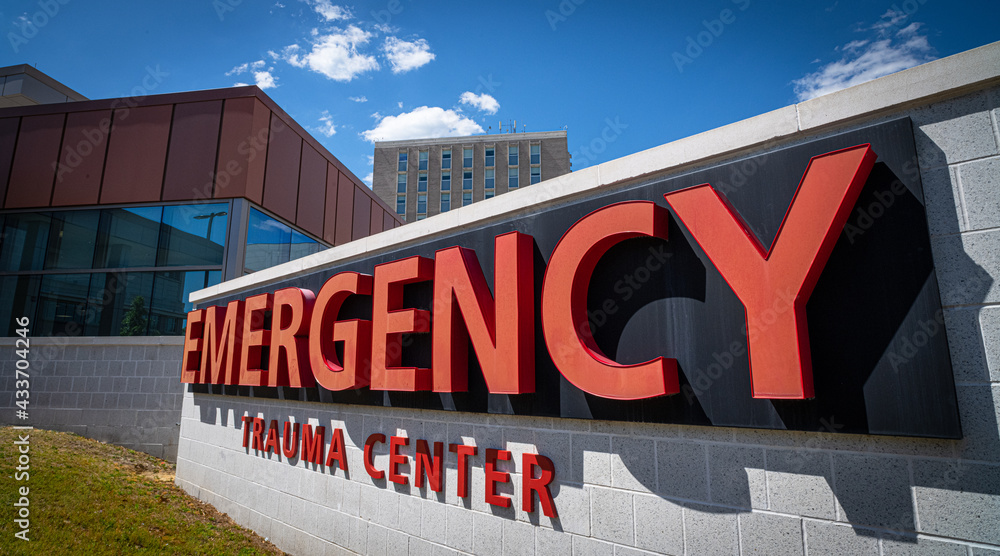 Emergency Trauma Center Sign Stock Photo | Adobe Stock