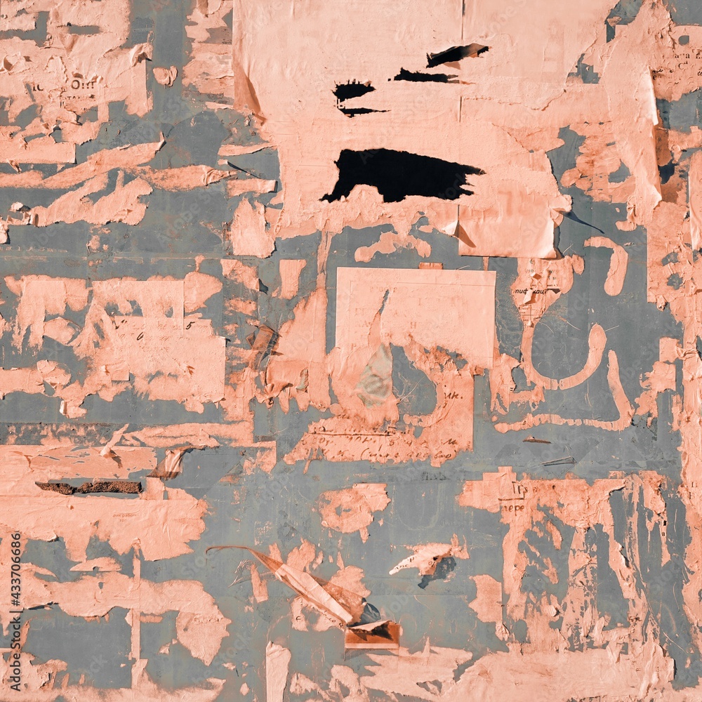 Old Grunge Ripped Torn Vintage Posters and Ads Background Texture ...