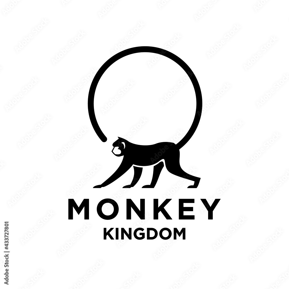premium minimalism monkey vector logo icon illustration design isolated ... premium minimalism monkey vector logo icon illustration design isolated ...