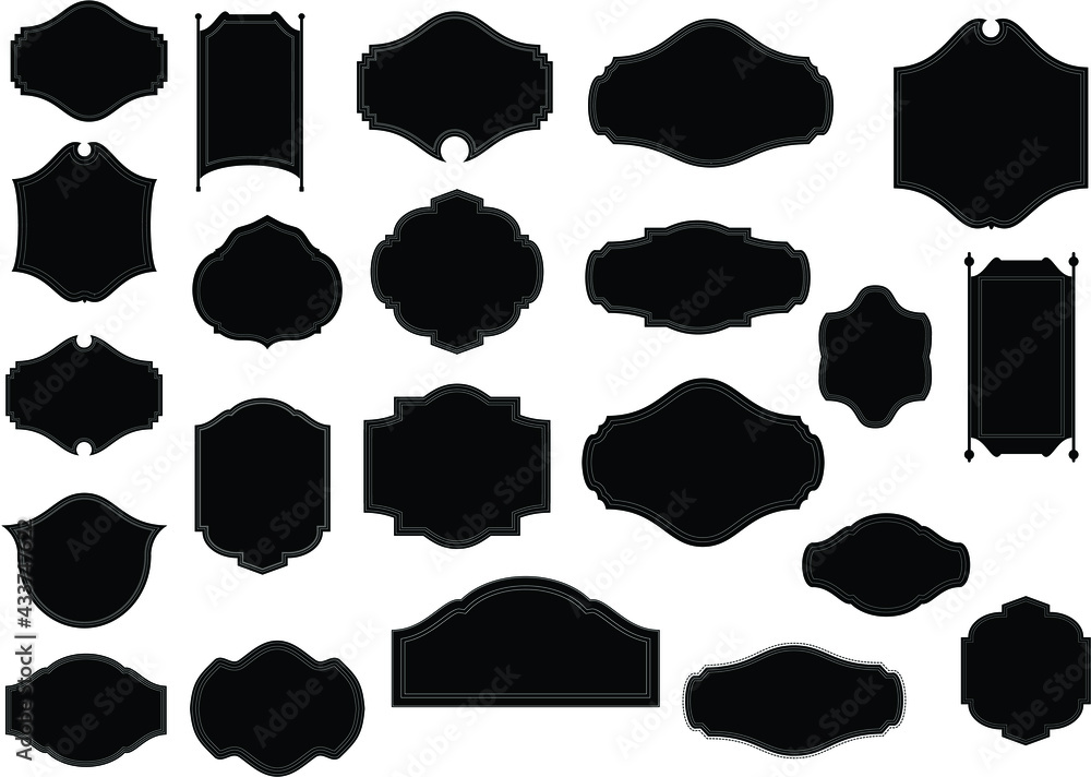 tags vector set, icon, symbol, logo, clipart, isolated. vector ...