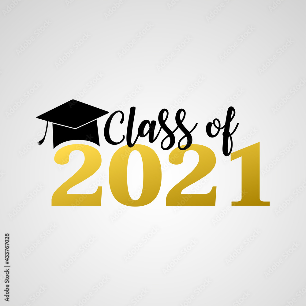 Vector illustrate design graduation 2021 logo. Class of 2021, Senior ...