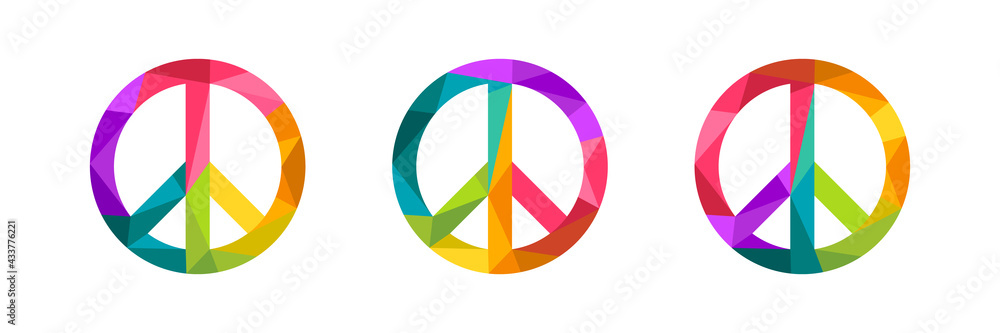 Colorful Peace Logo
