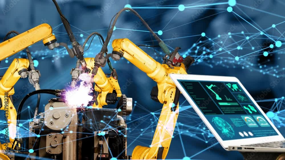 Smart industry robot arms modernization for innovative factory ...