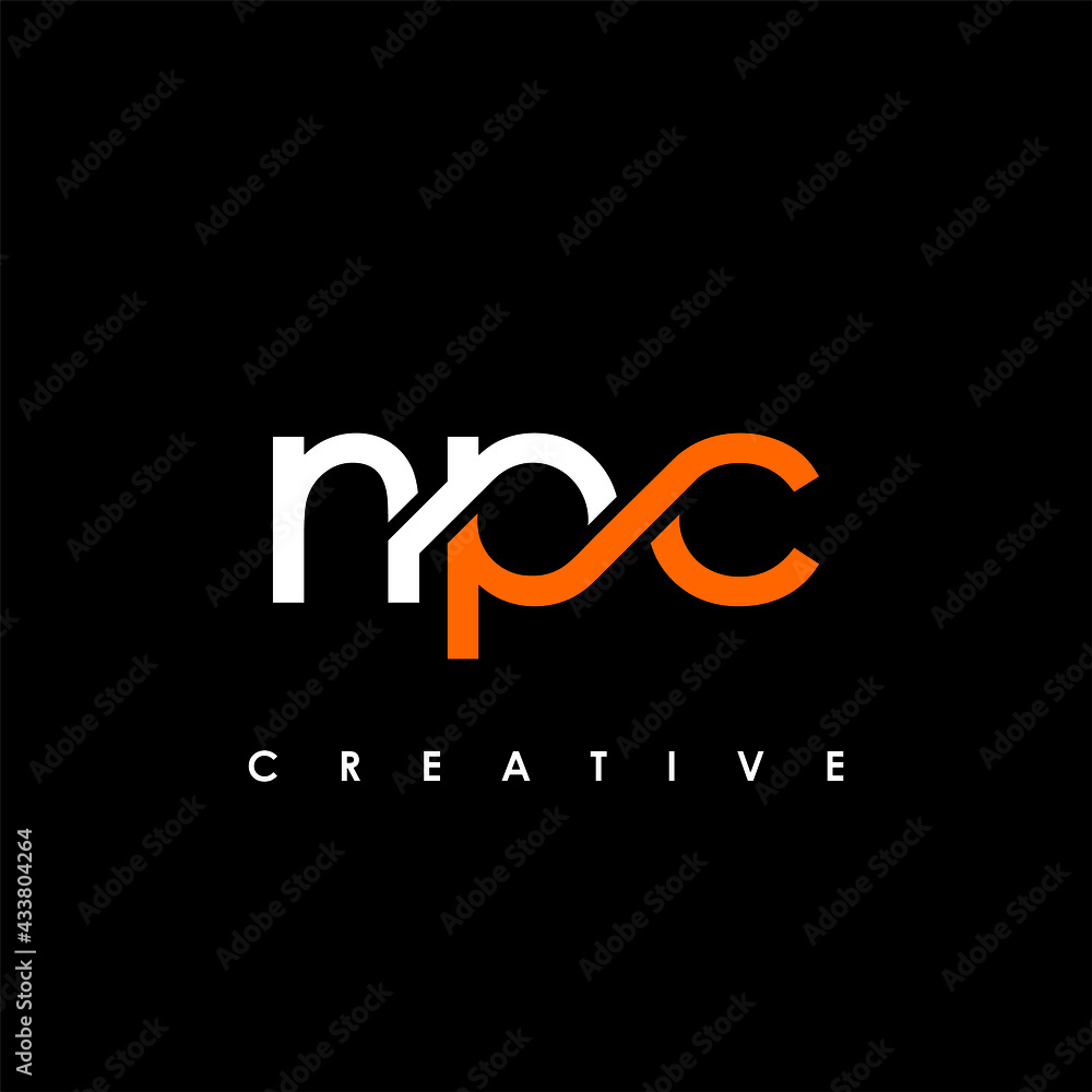 NPC Letter Initial Logo Design Template Vector Illustration Stock ...