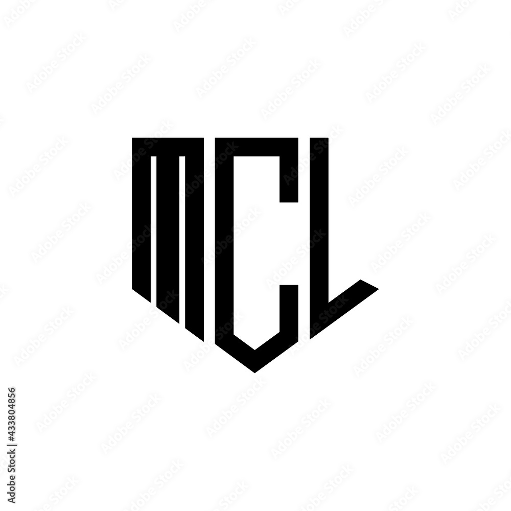 MCL letter logo design with white background in illustrator, vector ...