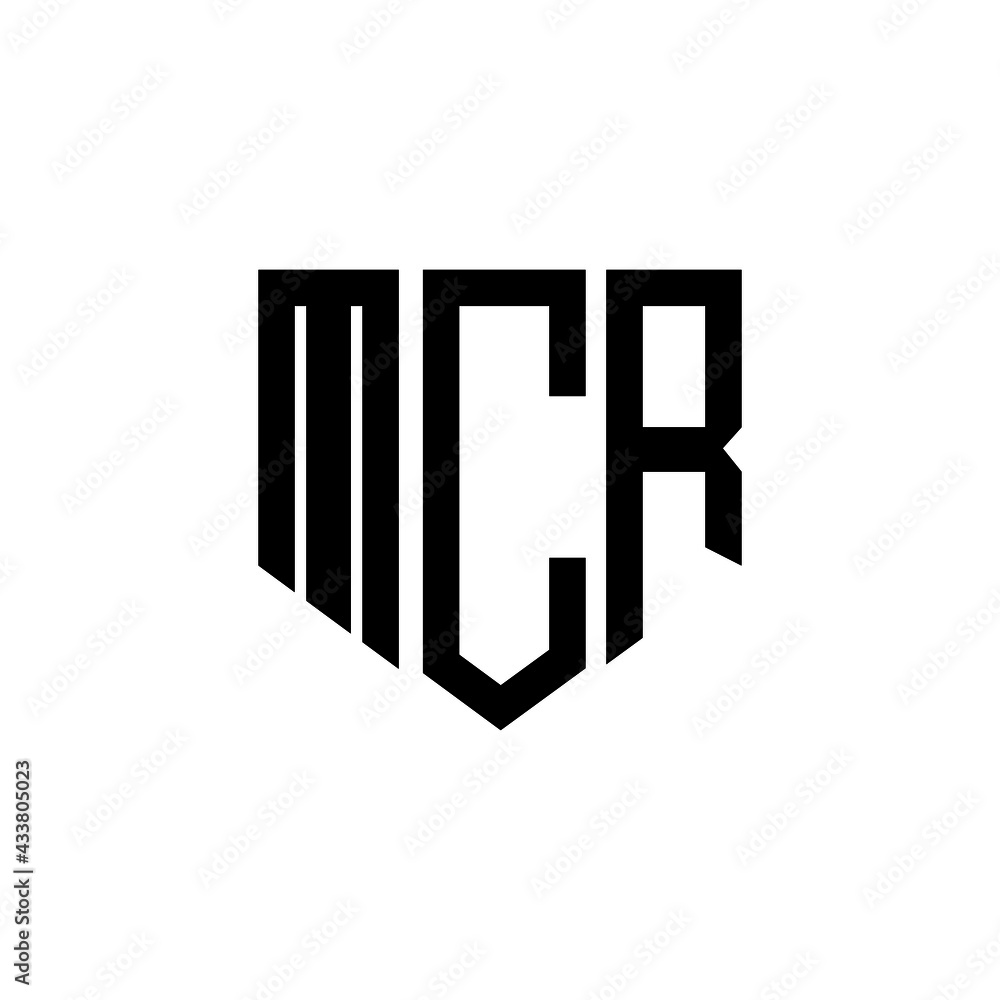 MCR letter logo design with white background in illustrator, vector ...
