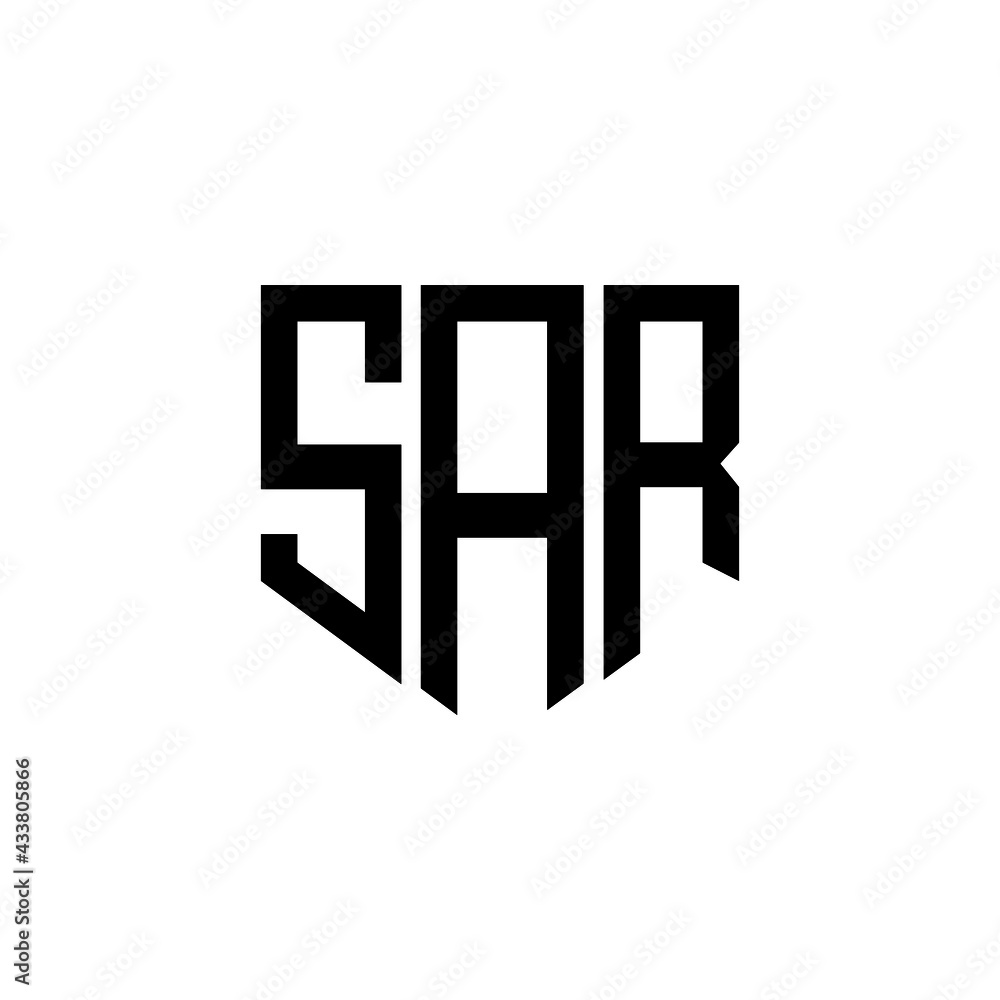 SAR letter logo design with white background in illustrator, vector ...