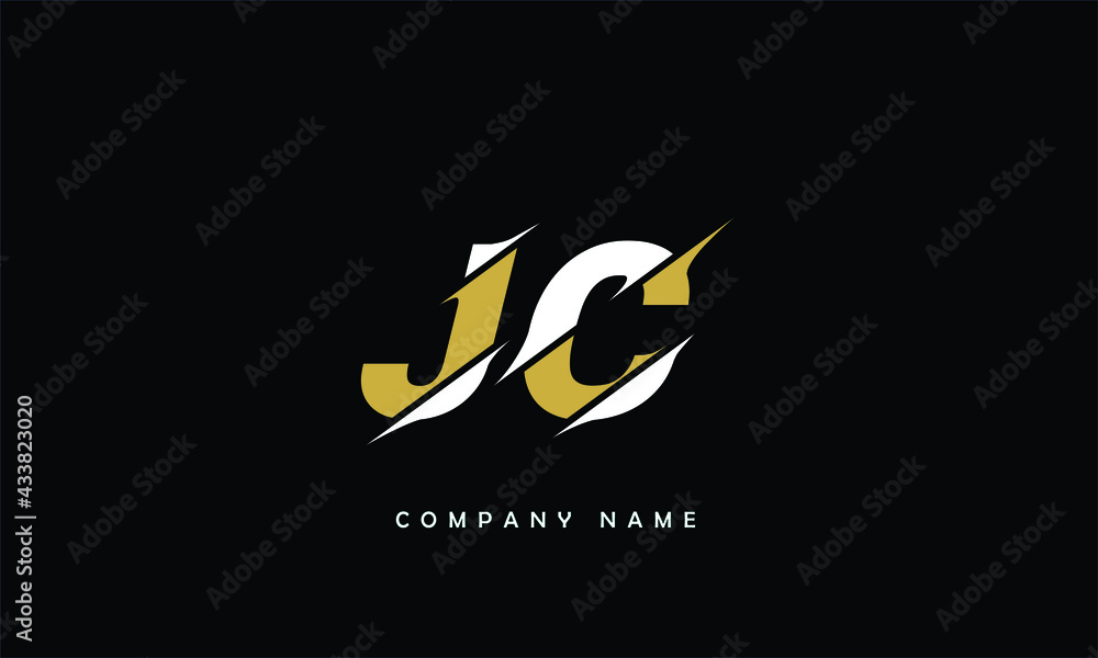 JC, CJ, J, C Abstract Letters Logo Monogram Stock Vector | Adobe Stock
