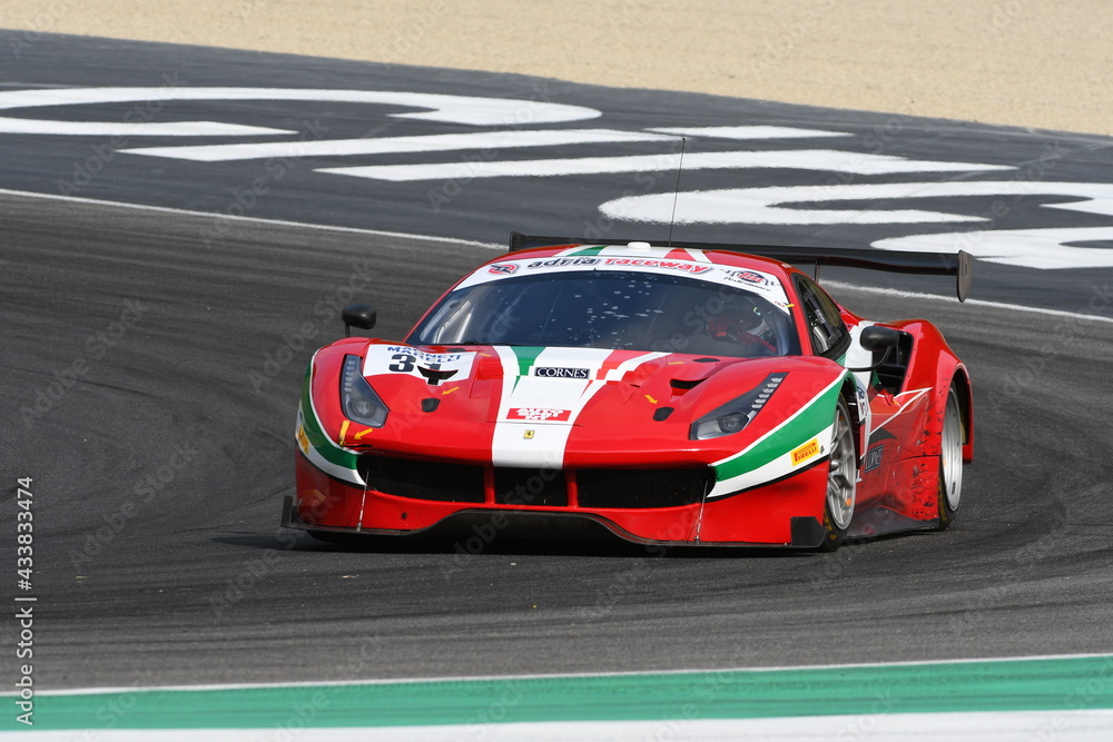 Mugello Circuit, Italy - July 15, 2017: Ferrari 488 GT3 Super GT3 of ...