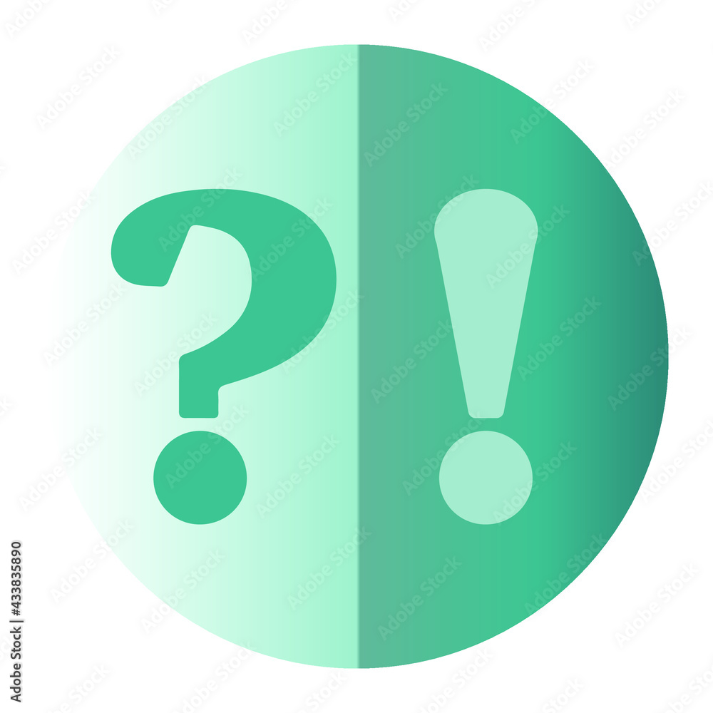 Vector image of an icon in the form of a green circle with the display ...