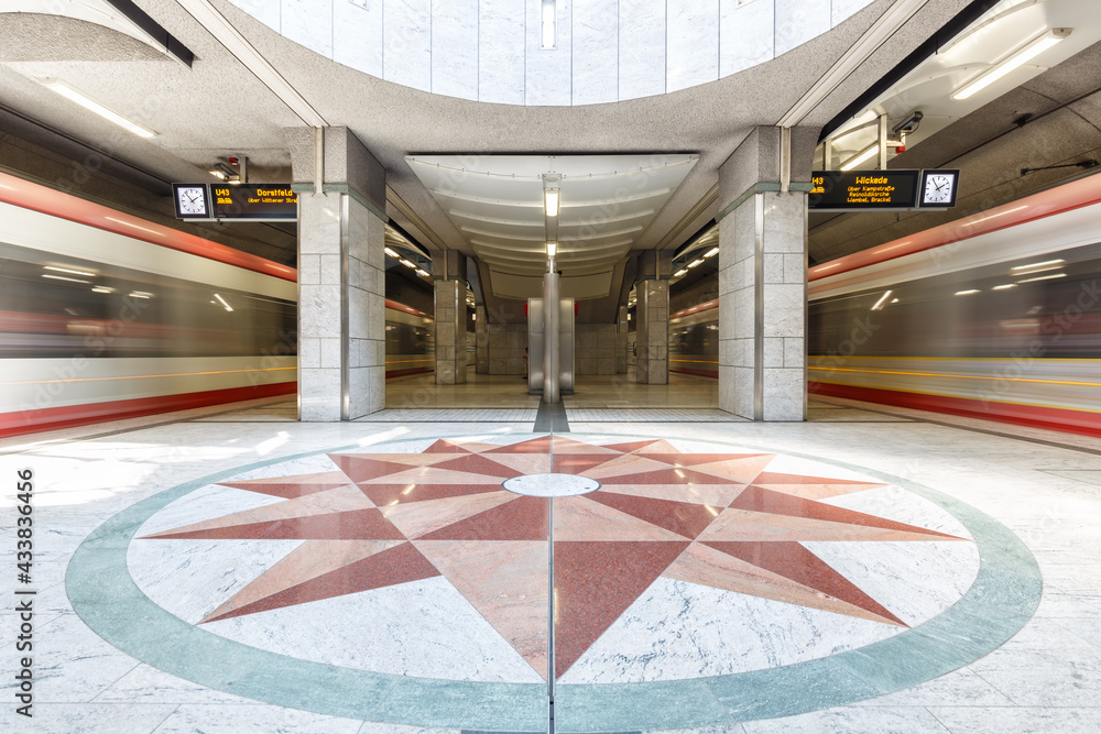 Dortmund Metro Stadtbahn light rail Underground Station Westfalenhallen ...