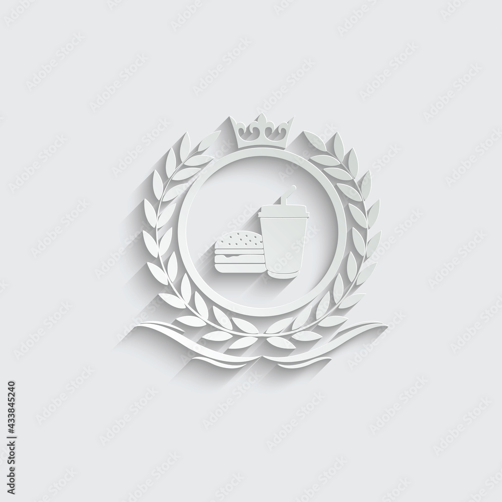 fast food restaurant logo template luxury royal food vector company ...