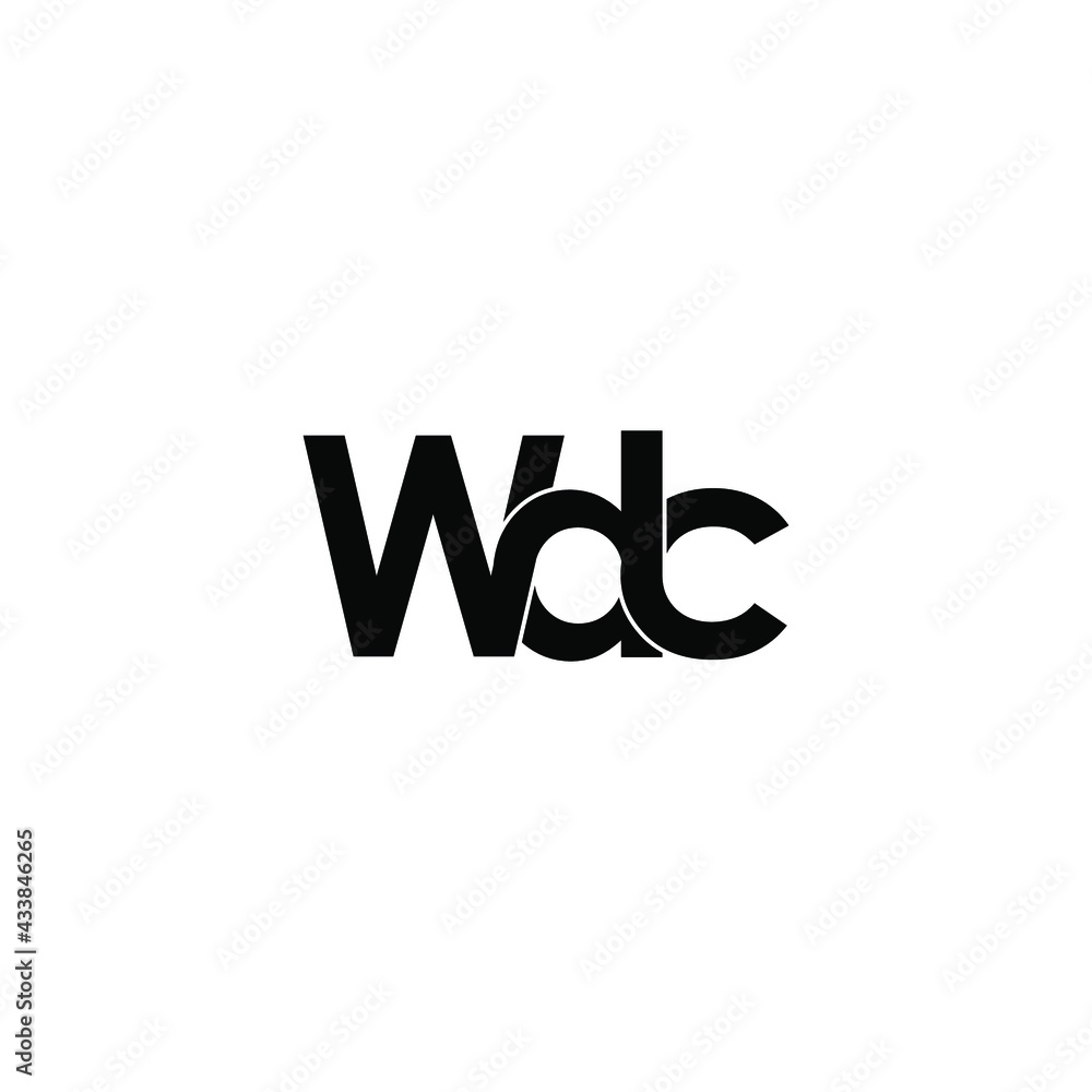 wdc letter original monogram logo design Stock Vector | Adobe Stock
