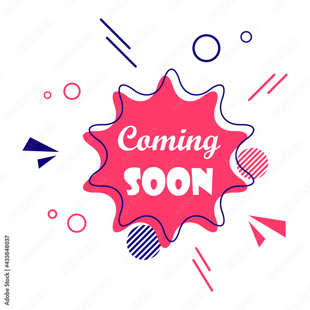 Promotional banner vector design; Coming soon vector design Template ...
