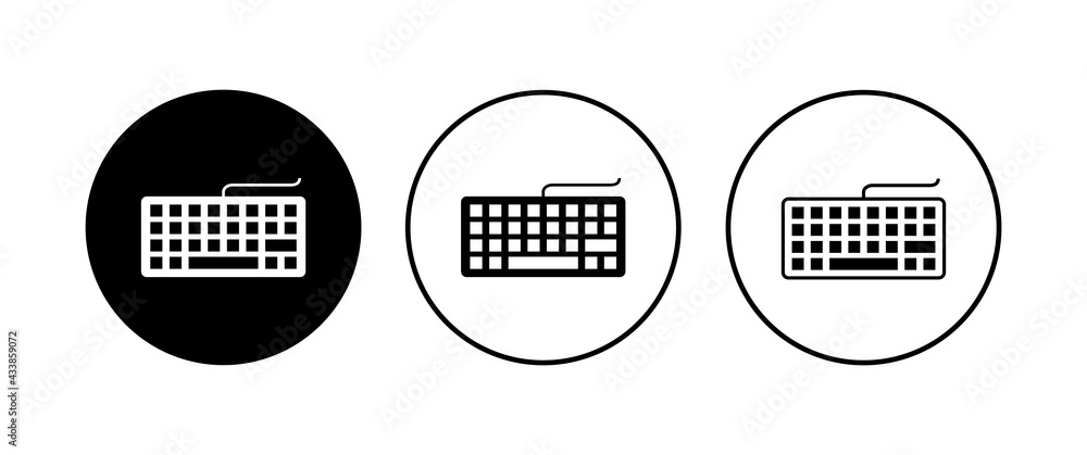 Keyboard icon set. keyboard vector symbol Stock Vector | Adobe Stock