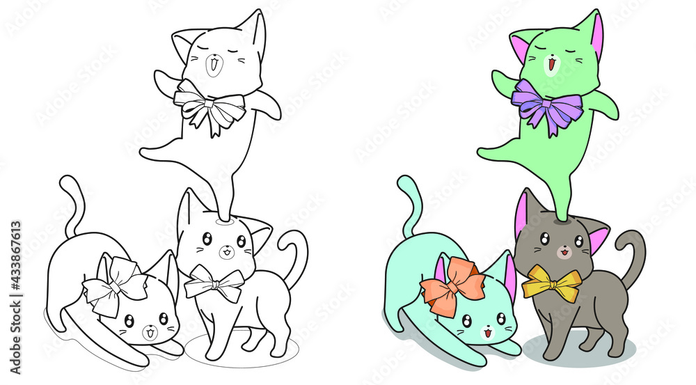 Vetor de cartoon coloring page for kids do Stock | Adobe Stock