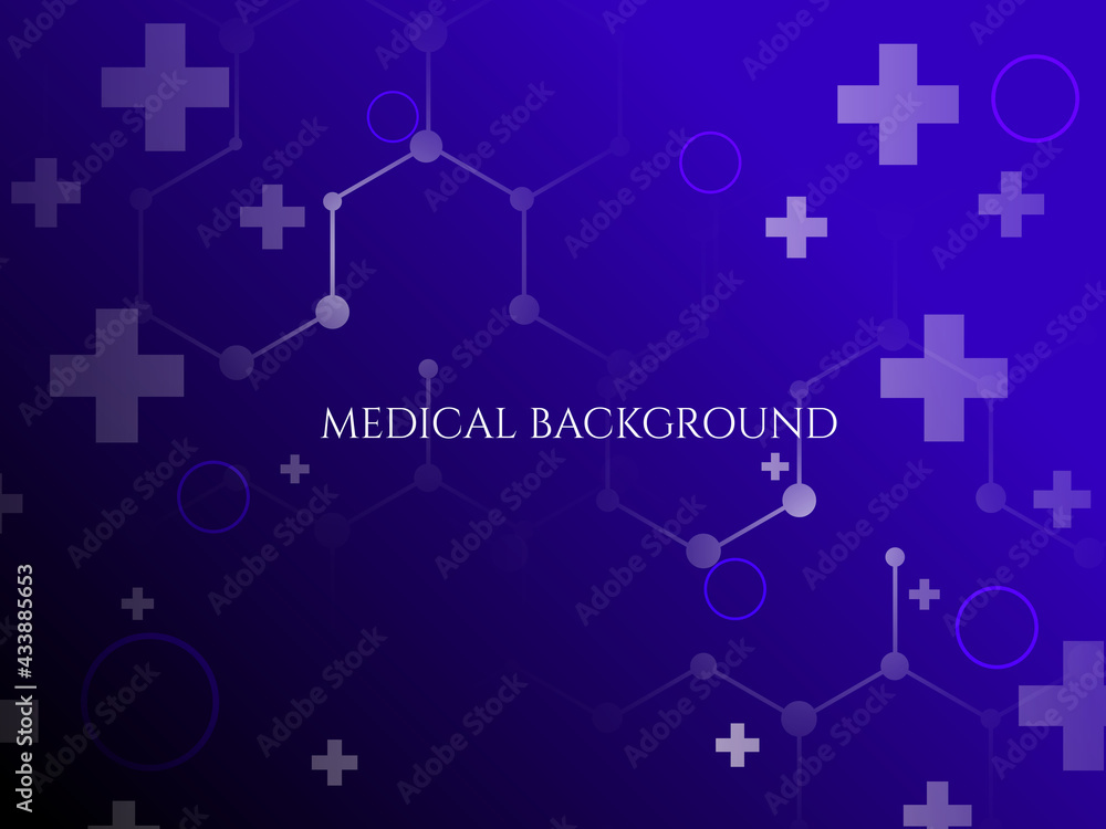 Blue healthcare and medical background with plus sign Stock Vector ...