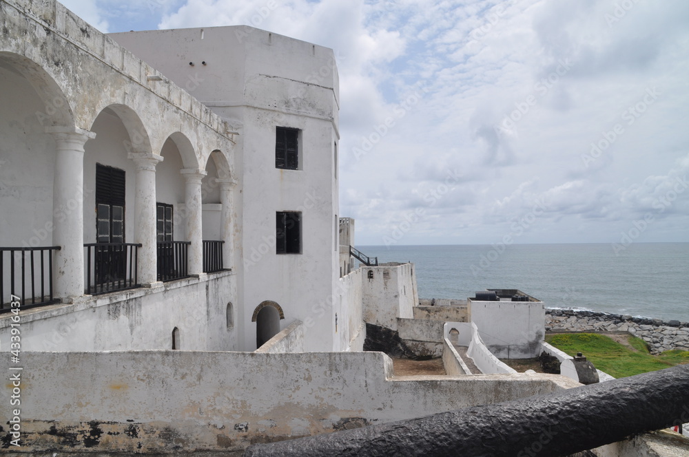 Old European fort in the city of Elmina, Ghana. Stock Photo | Adobe Stock