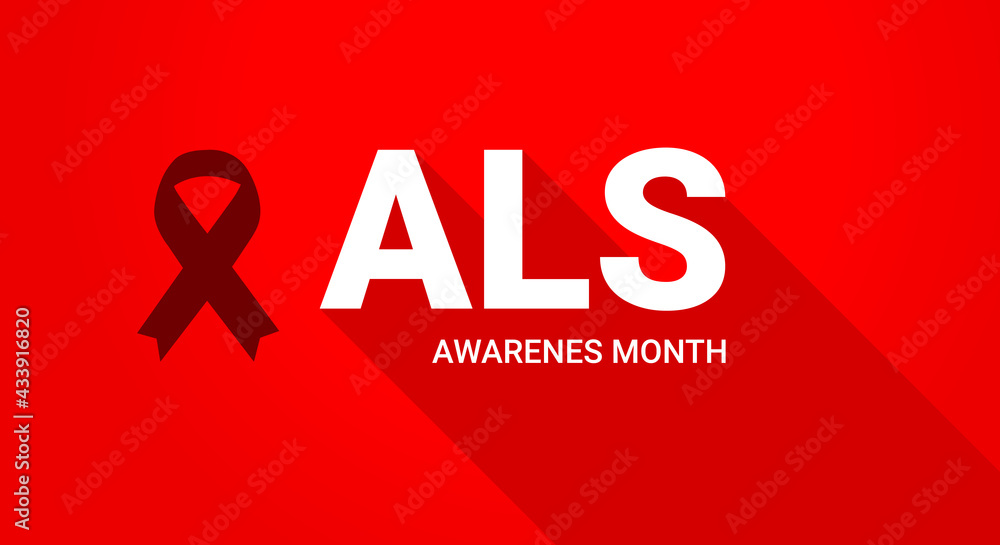 Vecteur Stock ALS (Amyotrophic lateral sclerosis) awareness month ...