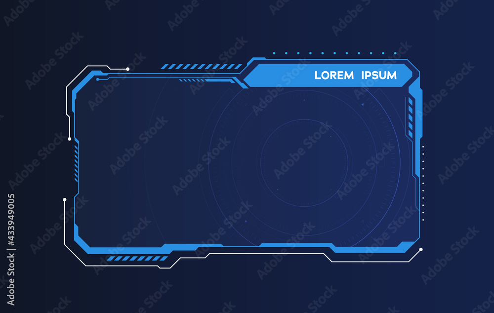 abstract hud ui gui future futuristic screen system virtual design ...