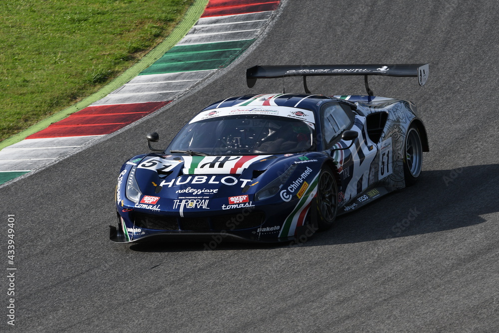 Mugello Circuit, Italy - 19 July, 2019: Ferrari 488 GT3 of AF Corse ...