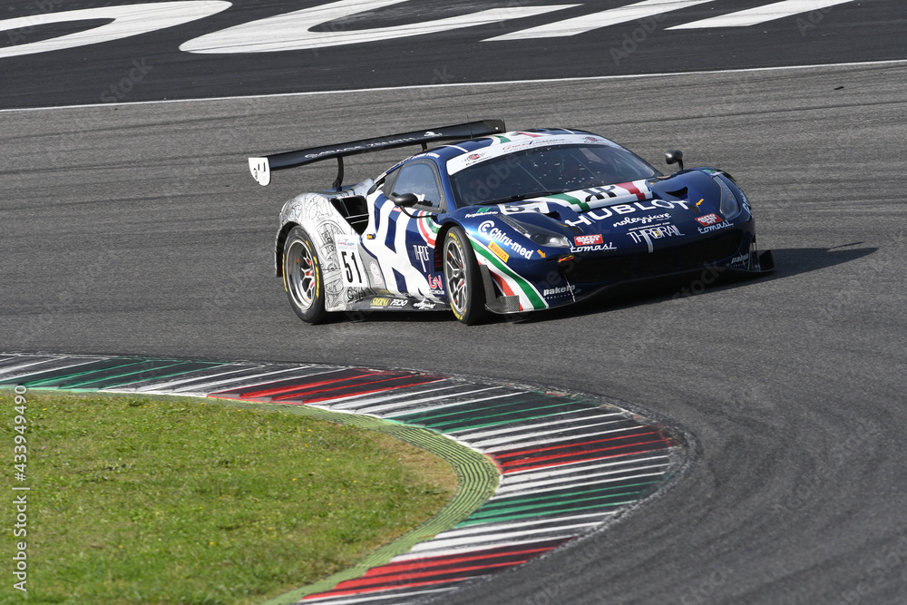 Mugello Circuit, Italy - 19 July, 2019: Ferrari 488 GT3 of AF Corse ...