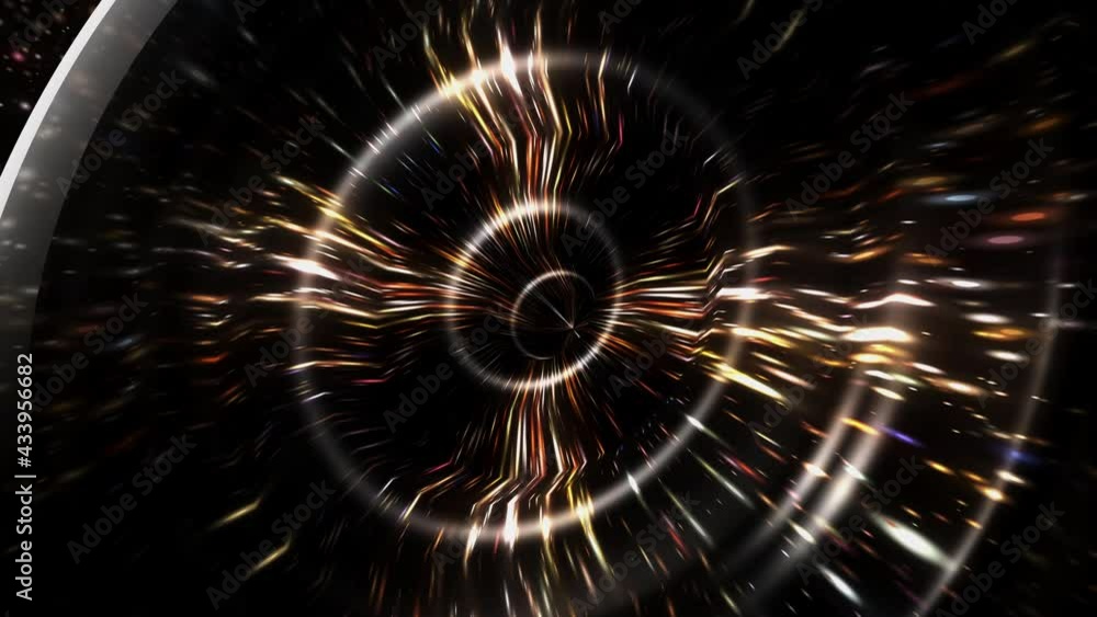 Abstract 3D pattern of circles with the effect of wave ripple ...