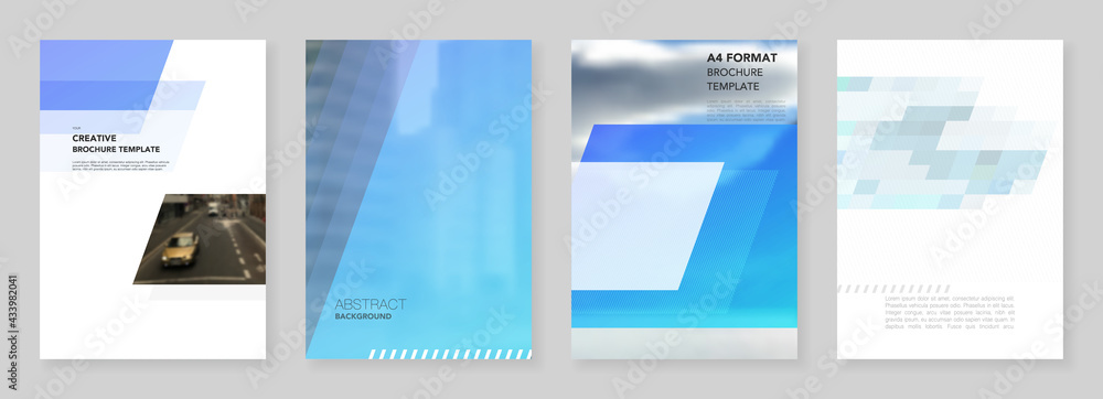 A4 brochure layout of covers design templates for flyer leaflet, A4 ...