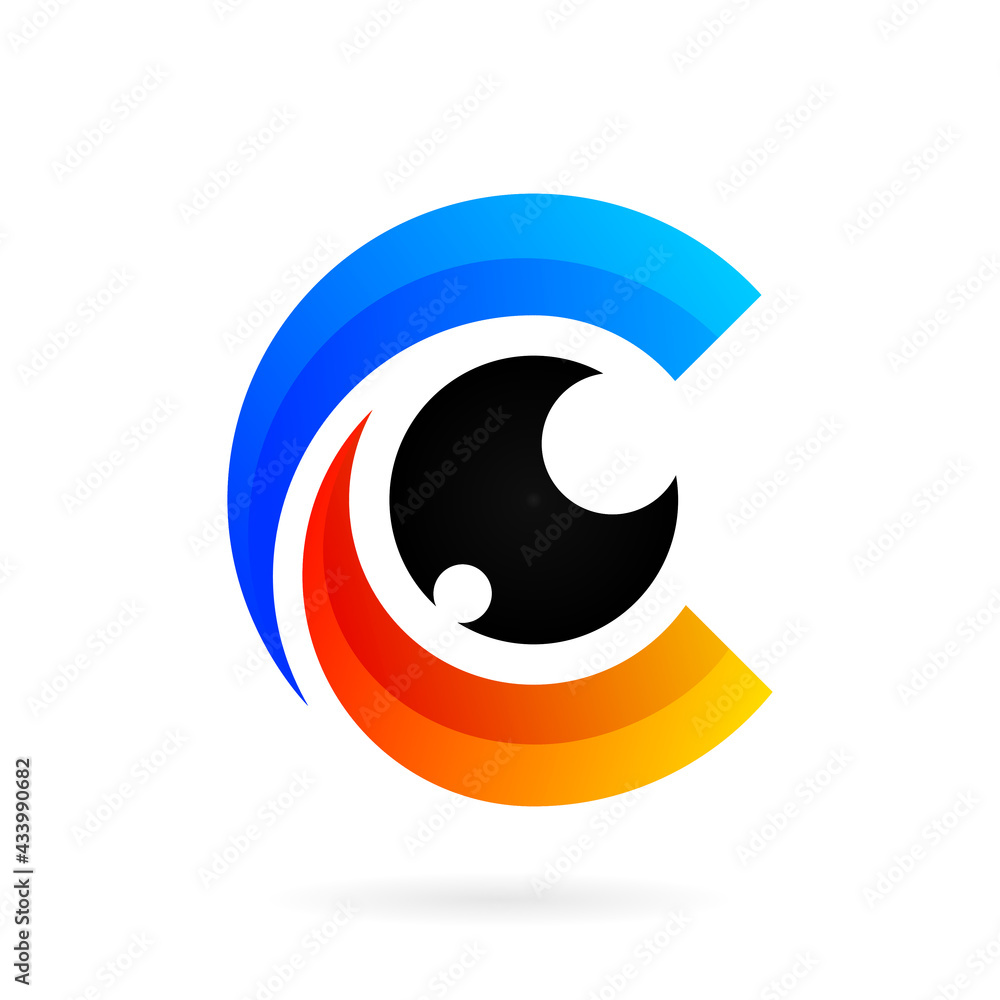 camera letter c logo vector Stock Vector | Adobe Stock