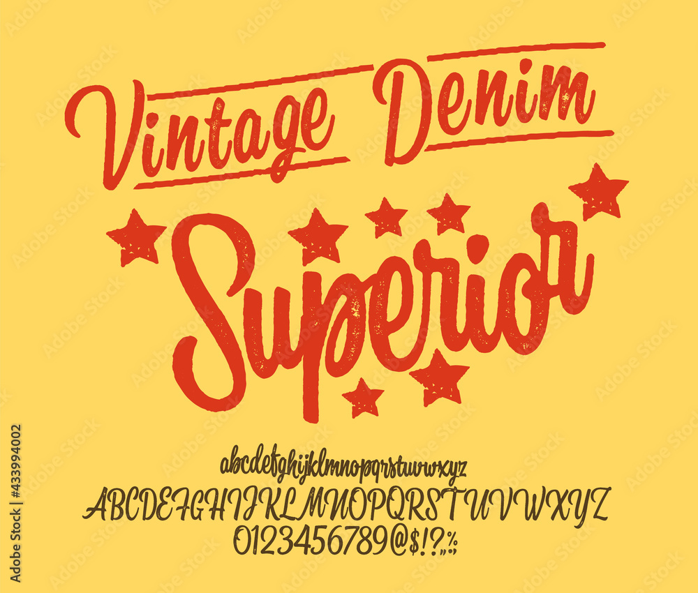 Old school vector graphic for fashion and printing Stock Vector | Adobe ...