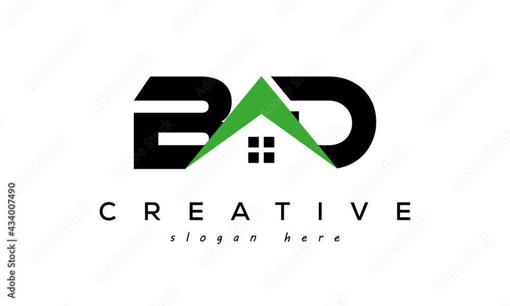 initial BD real estate logo vector Stock Vector | Adobe Stock