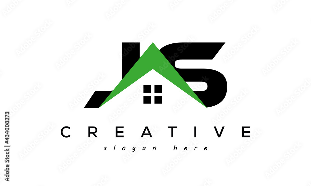 initial JS real estate logo vector Stock Vector | Adobe Stock