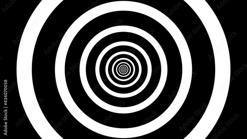 4k animation of a spiral which is apt for using in hypnosis theme or as ...