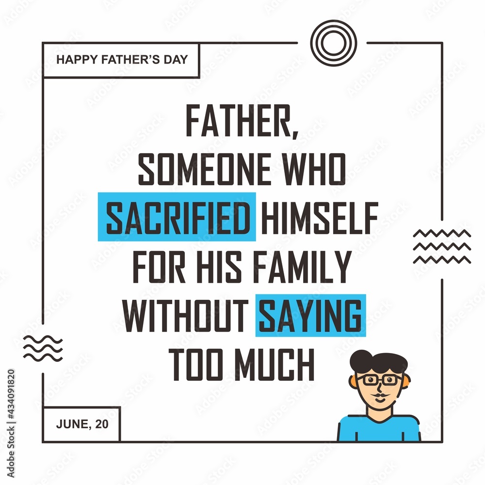Love quotes for fathers poster design. Easy to edit with vector file ...