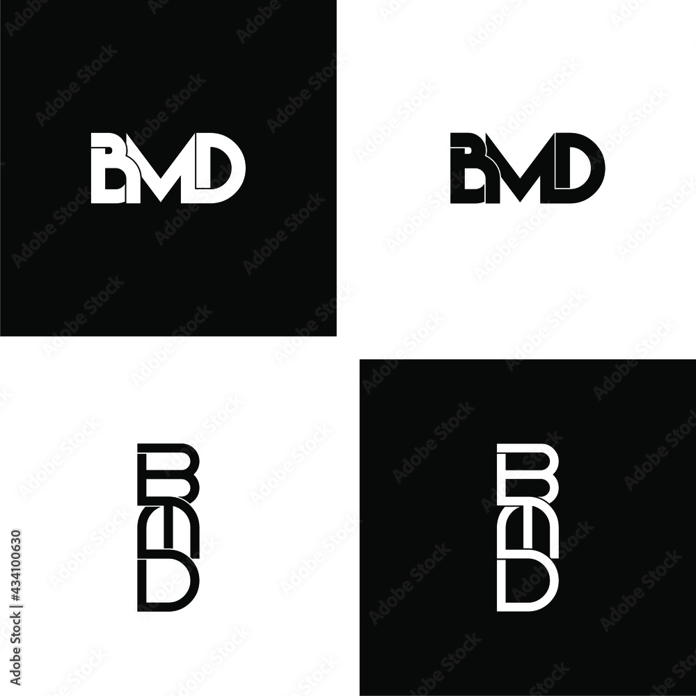 bmd letter original monogram logo design Stock Vector | Adobe Stock